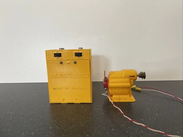 VINTAGE MECCANO ELECTRIC Motor with Battery Box Motor Works One ...