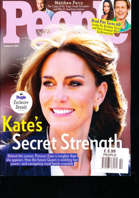People Magazine January 8 2024 Princess Of Wales Brad Pitt Matthew