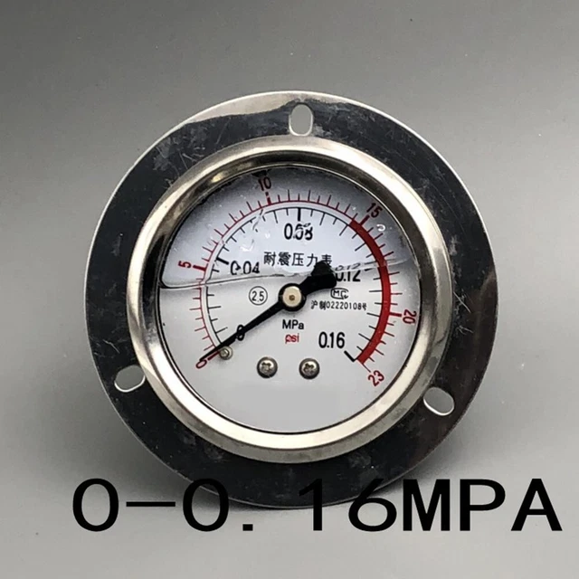 PRECISION FOR YN60ZT Axial Edge Pressure Gauge for Oil and Air Pressure £11.96 - PicClick UK