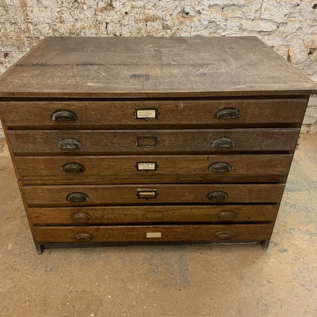 PLAN CHEST ARCHITECTS Drawers Map £695.00 - PicClick UK