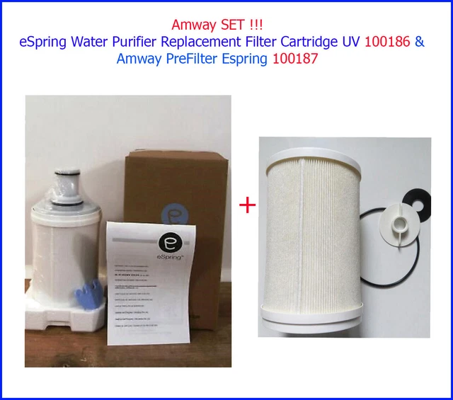 AMWAY SET ESPRING Water Purifier Replacement Cartridge 100186 ...
