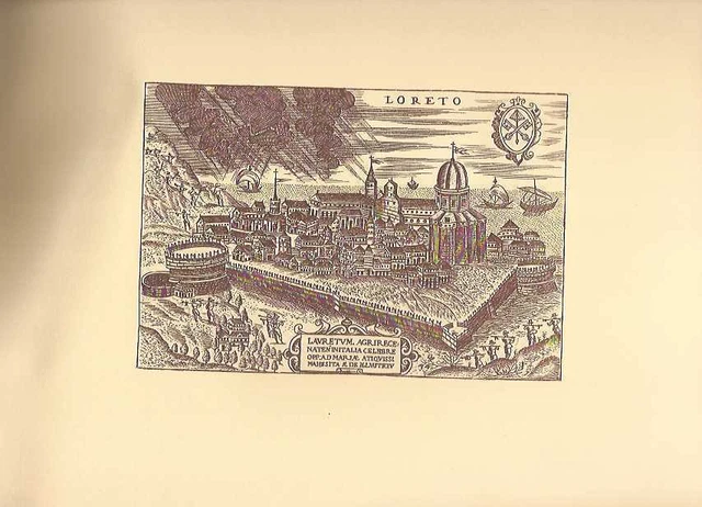 LORETO MAP ANCIENT Italian City Koller 1967 Geographic Map £6.86 ...