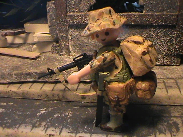 PLAYMOBIL CUSTOM US Infantry (Lrp)(Ranger) (Vietnam-1968) Ref-0071 Bis ...