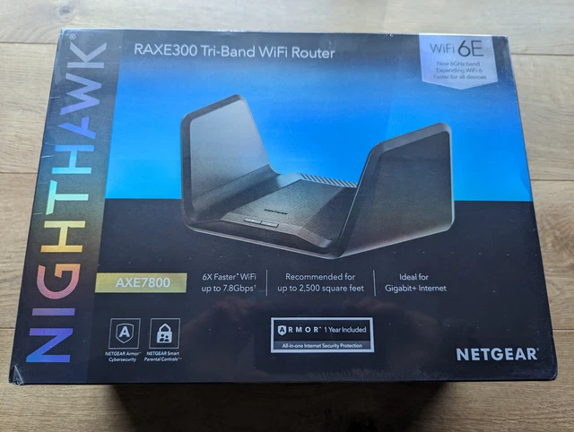 NETGEAR NIGHTHAWK RAXE300 8-Stream Tri-Band WiFi 6E Router, 7.8Gbps ...