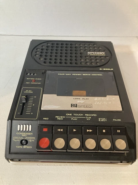 VINTAGE MARANTZ SUPERSCOPE C-200LP 2 Speed Cassette Player Recorder As ...