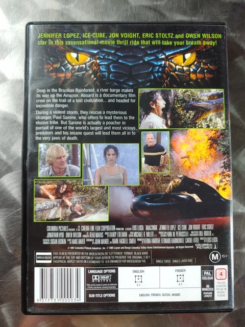 ANACONDA (1997) - Jennifer Lopez, Ice Cube, Jon Voight - DVD Movie $3. ...