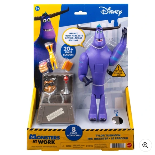 DISNEY PIXAR MONSTERS at Work - Tylor Tuskmon Actionfigur "The Jokester ...