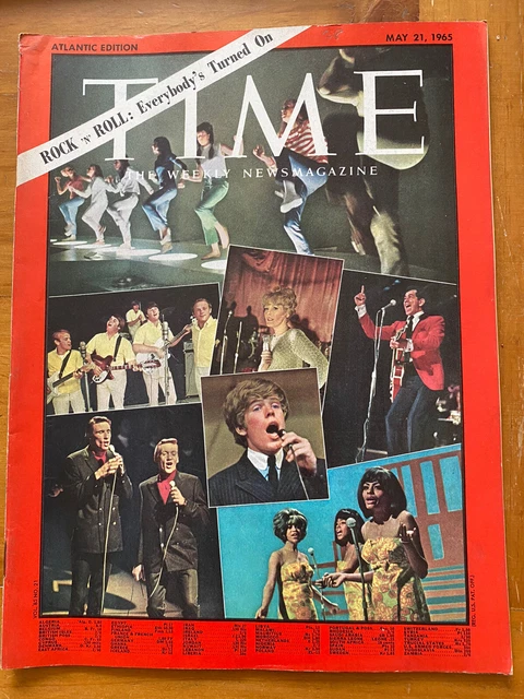 TIME MAGAZINE 1965 The Beatles Rock N Roll Elvis Presley Rolex Oyster ...