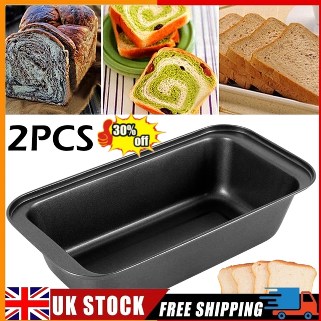 CARBON STEEL NON-STICK Toast Bread Mould Cake Baking Mold Loaf Tin ...