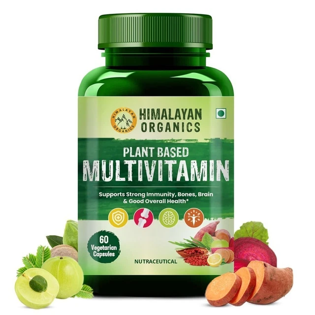 HIMALAYAN ORGANICS PLANT Based Multivitamin 60+ Ingredients - Vitamin ...