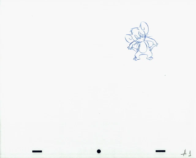 WARNER BROS ANIMATION Art Cel Production Drawing Tom & Jerry MOUSE #16 ... WARNER BROS ANIMATION Art Cel Production Drawing Tom & Jerry MOUSE #16 ...