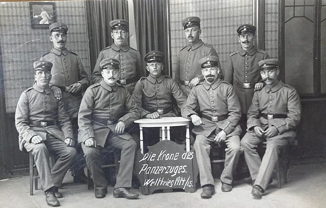 VERY RARE! WW1 German Armored Train Crew 1914-1915 Photo Postcard Rppc £391.02 - PicClick UK