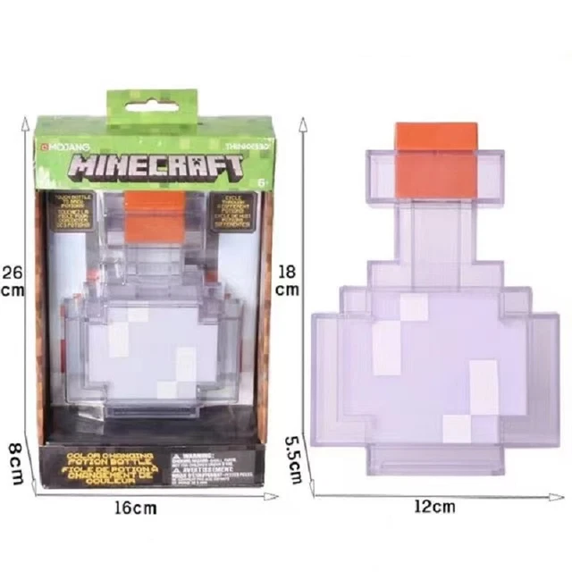 MINECRAFT NIGHT LIGHT Change Color Liquid Medicine Bottle Model ...