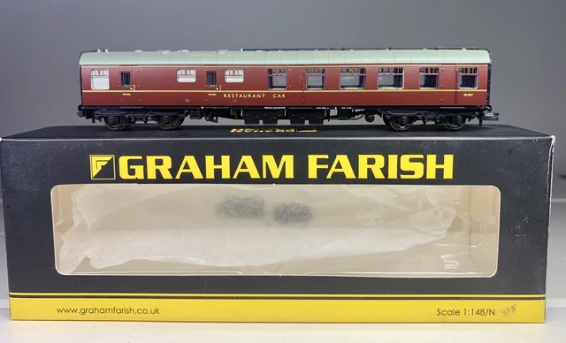 GRAHAM FARISH 374-121 N Gauge BR Mk1 RU Restaurant Coach BR Maroon ...