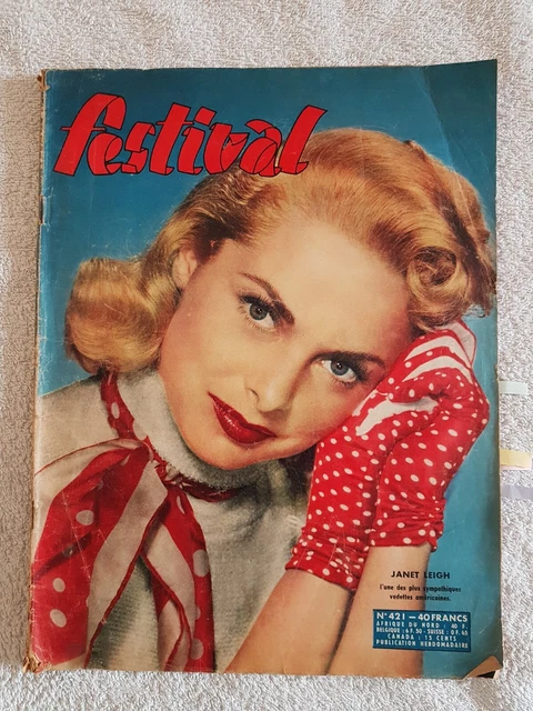 FESTIVAL N°421 1957 Janet Leigh Gil Vidal Pascale Audret Roman Photo ...