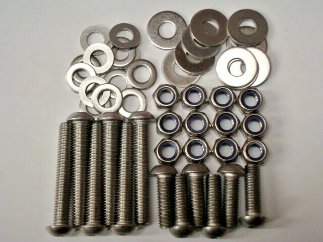 LAND ROVER DEFENDER 90 110 130 Stainless Safari Rear Door Screws Nuts ...