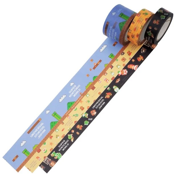 SUPER NINTENDO WORLD 8-bit Masking Tape Set Mario Bros Universal ...