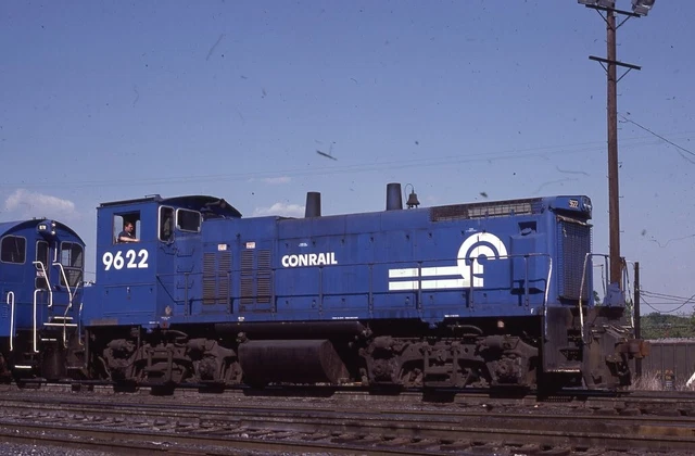 CONRAIL CR 9622 Railroad Train Locomotive ENOLA PA Original 1985 Photo ...