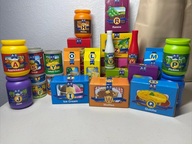 LEARNING RESOURCES A to Z Alphabet Groceries - All 26 Letters of ...