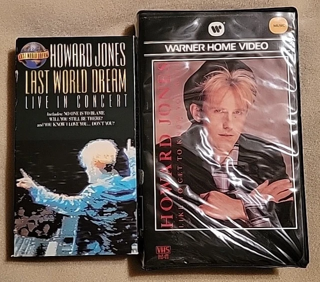 HOWARD JONES VHS LOT: Last World Dream Live In Concert & Like To Get To ...