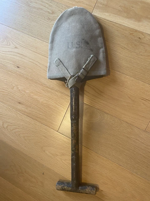 WW2 US army T handled Shovel / Spade & cover dated 1943 £120.00 ...