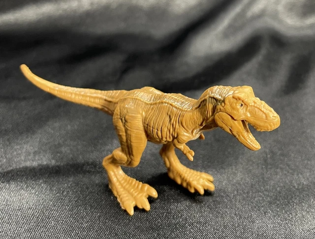 JURASSIC WORLD METALLIC TYRANNOSAURUS REX Mini Action Dino Figure T-Rex ...