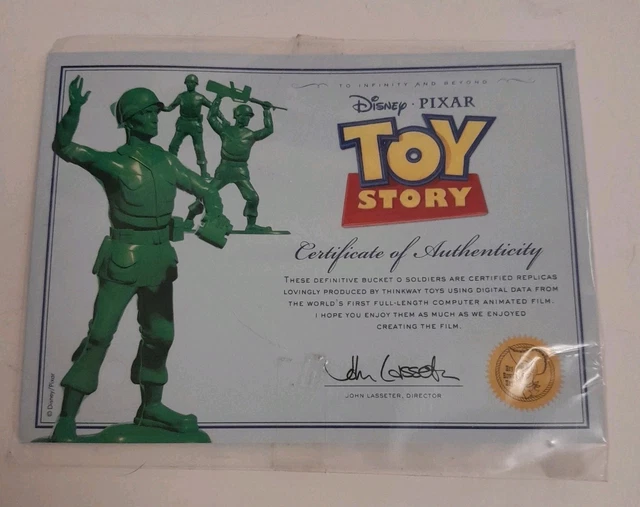 DISNEY PIXAR TOY Story Bucket O Soldiers Set -69 Green soldiers (3 ...