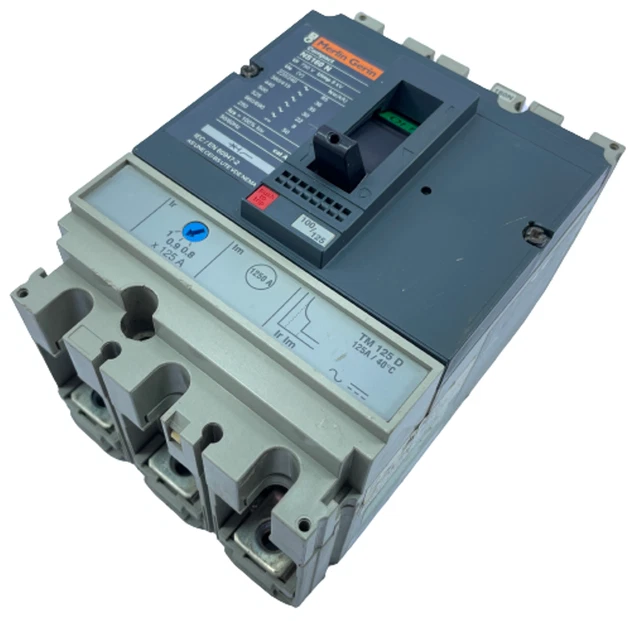 MERLIN GERIN NS100-160-200 N/H / Na 125a Compact Circuit Barker ...