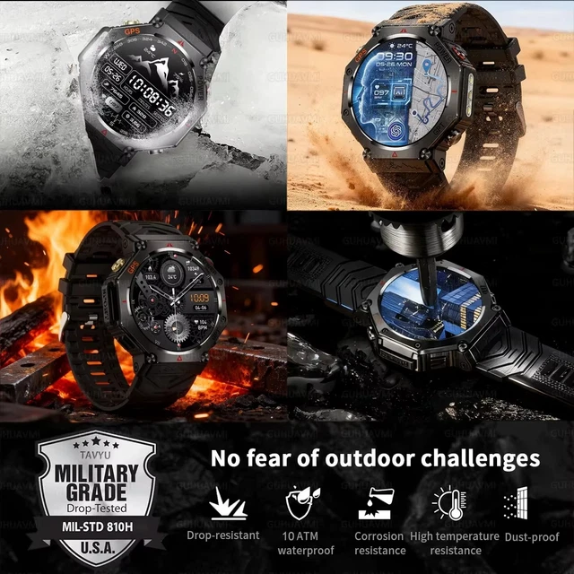 T-REX 3 ULTRA Military Grade GPS Smart Watch 10 ATM Wasserdichter ...