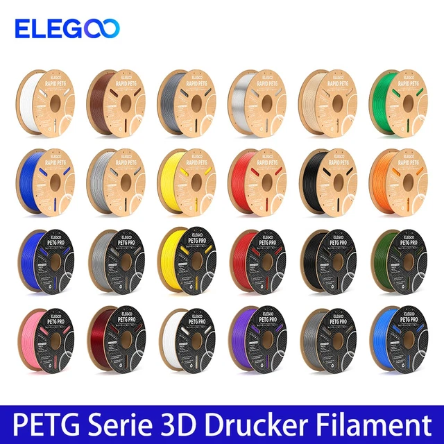 ELEGOO 1.75MM PETG/RAPID PETG/PETG PRO/PETG-GF/PETG-CF Serie Filament ...