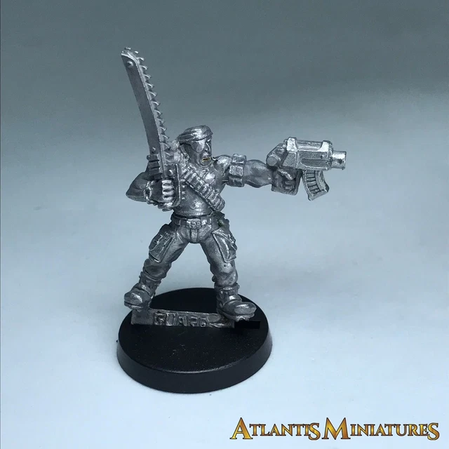 METAL CATACHAN COMMANDER Sergeant Imperial Guard - Warhammer 40K X4177 ...