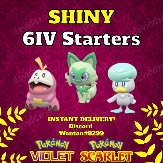 POKEMON SCARLET VIOLET Starters - Fuecoco Quaxly Sprigatito - Fast ...