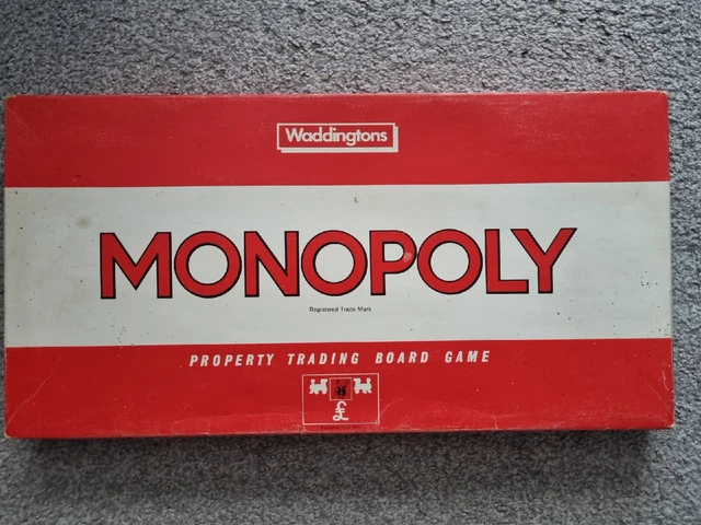MONOPOLY BOARD GAME, Waddingtons, Vintage, Complete, Undated Version £ ...