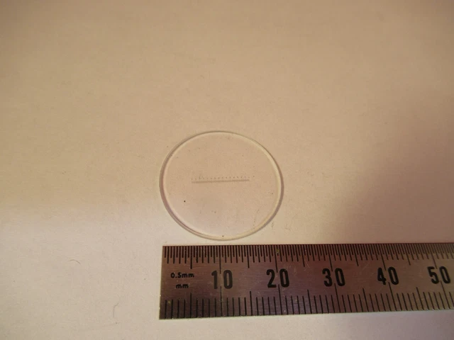 MEASURING RETICLE MICROMETER OPTICS MICROSCOPE PART as pictured &W2-A ...