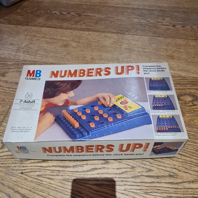 VINTAGE NUMBERS UP Game, by MB Games, 1977. Complete & Working £10.00 ...