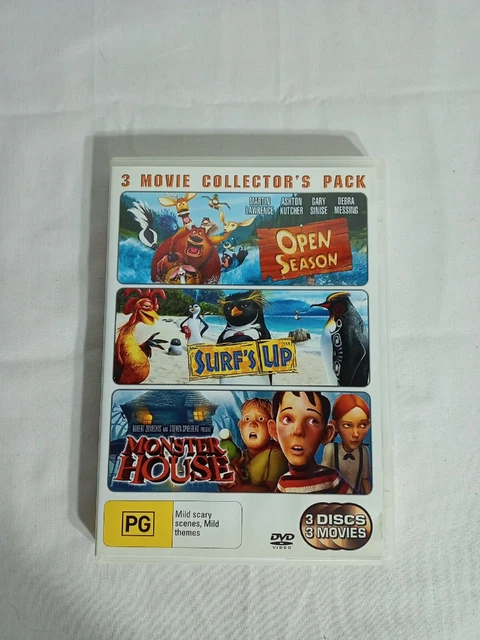 MOVIE COLLECTOR'S PACK - Open Season, Surf's Up, Monster House 3 Discs ...