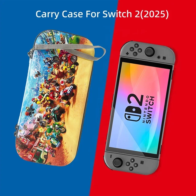 MARIO KART WORLD Carry Case for Nintendo Switch 2 with Mario thumb Caps £12.00 - PicClick UK