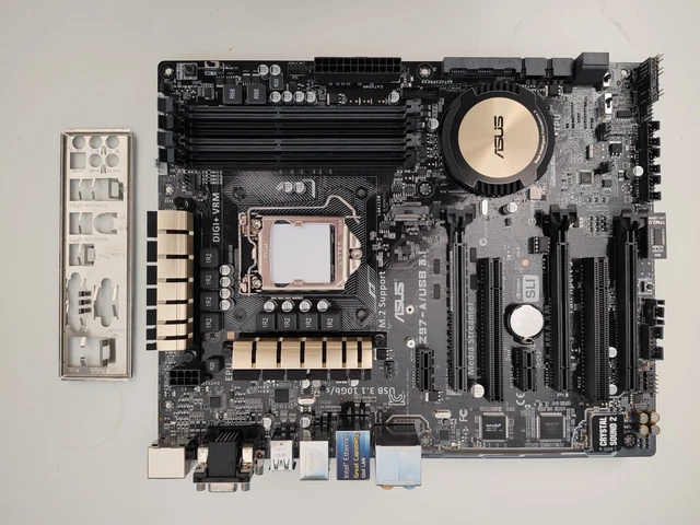 ASUS Z97-A MOTHERBOARD with I/O, LGA 1150/Socket H3, Intel (90MB0ID0 ...