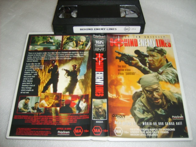 BEHIND ENEMY LINES - Rare 1996 Polygram VHS Issue - Cult War Action ...