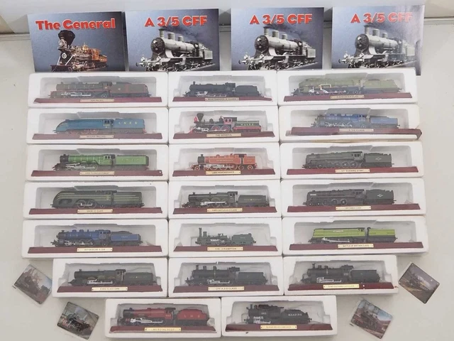ATLAS EDITIONS LOCOMOTIVE Legends Static Train Models on Plinth 1:100 ...