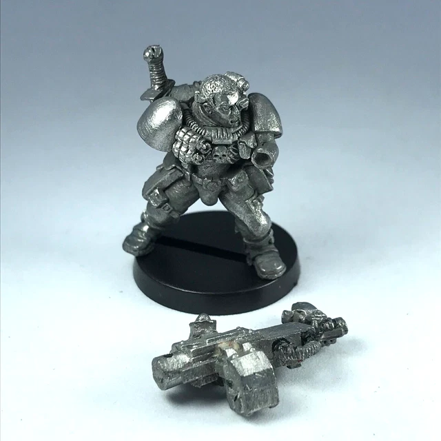 CLASSIC SPACE MARINE Scout with Heavy Bolter - Warhammer 40K X11539 £17 ...