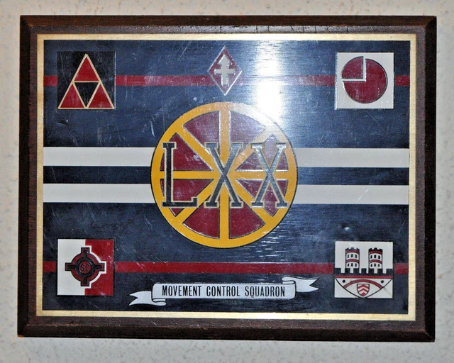 70 MOVEMENT CONTROL Squadron Royal Corps of Transport wall plaque RCT £ ...