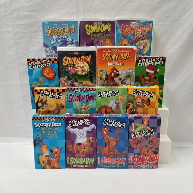 LOT OF 14 Scooby-Doo VHS Tapes Vintage Cartoon Network Clamshell Movies ...