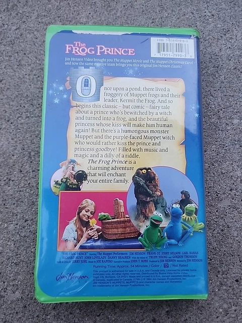 THE FROG PRINCE 1994 VHS Green Clamshell Jim Henson Muppets Fast Free ...