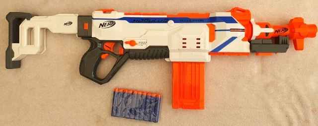 NERF N-STRIKE ELITE Modulus Regulator Blaster + Attachments + Darts Included £22.00 - PicClick UK