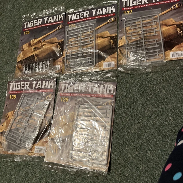 TIGER TANK COMPLETE Magazine + Parts. Issues 126,124,128,137,138 £25.00 ...