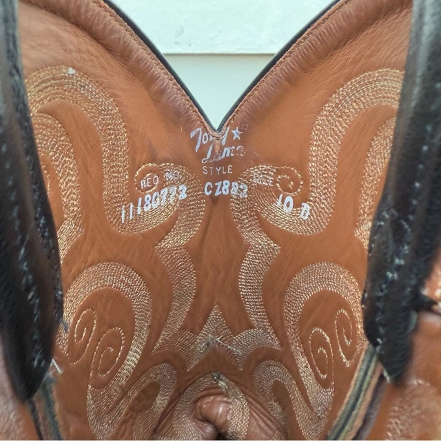 TONY LAMA BLACK Full Quill Ostrich Goat Exotic Cowboy Western Boots ...