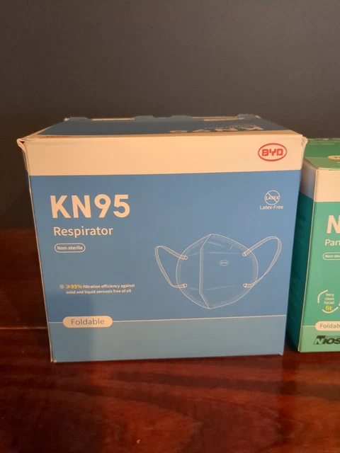 BYD CARE KN95 50 PCS Respirator Foldable Face Masks NEW IN BOX $9.00 ...