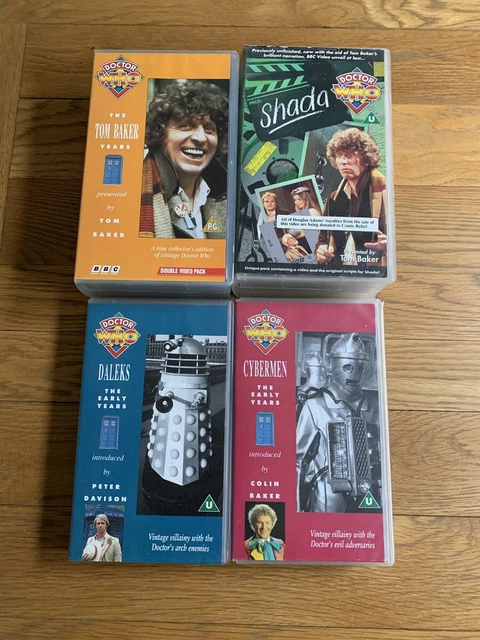 DOCTOR WHO VHS Bundle - Daleks/Cybermen/Tom Baker/Shada £20.00 ...