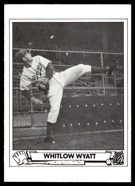 1983 TCMA 1943 Play Ball Carte Baseball Whitlow Wyatt Brooklyn Dodgers ...